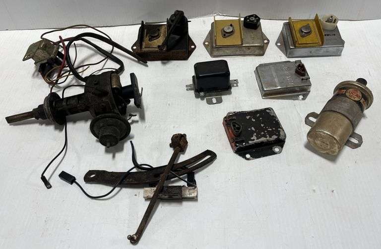 1967 383 Mopar points distributor, starter relay, (3) electronic ...