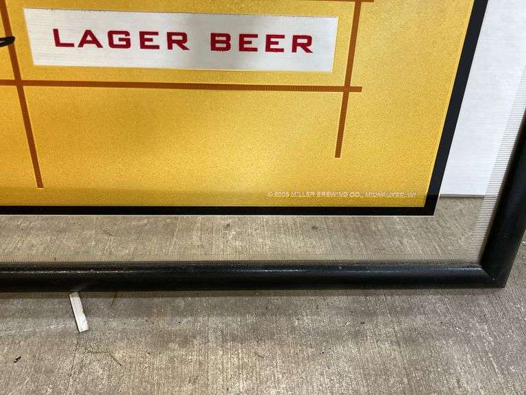Miller Genuine Draft Beer Bar Mirror - Albrecht Auction Service