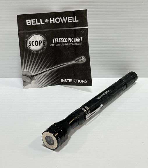 Bell & Howell telescopic light with flexible light neck and magnet, 8 1 ...
