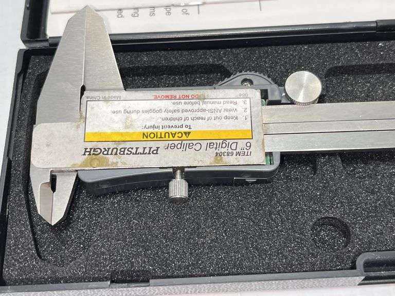 Pittsburgh digital caliper, SAE and metric fractional readings, No ...