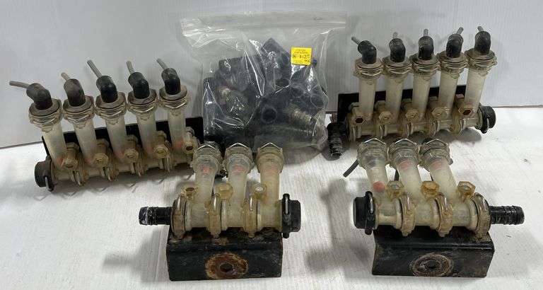 (16) Flow meters and assorted plumbing, good - Albrecht Auction Service
