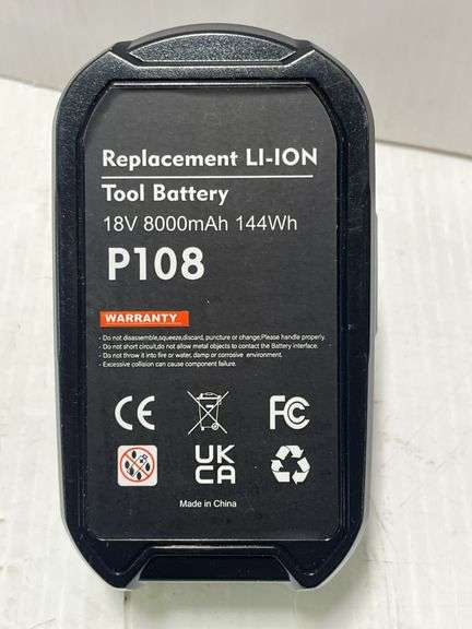 18V Lithium-ion 8 AMP battery, compatible with RYOBI, new - Albrecht ...