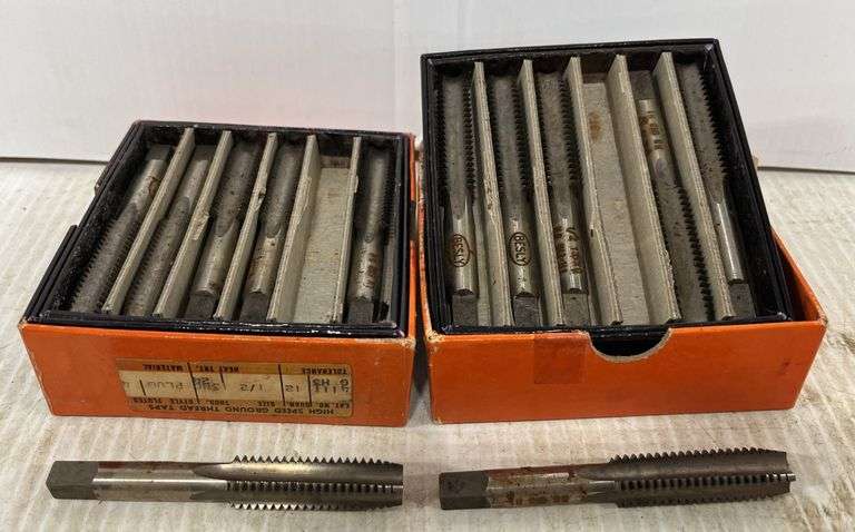 (2) Boxes of Besly machinist tap sets, 3 1/2"L, new - Albrecht Auction ...
