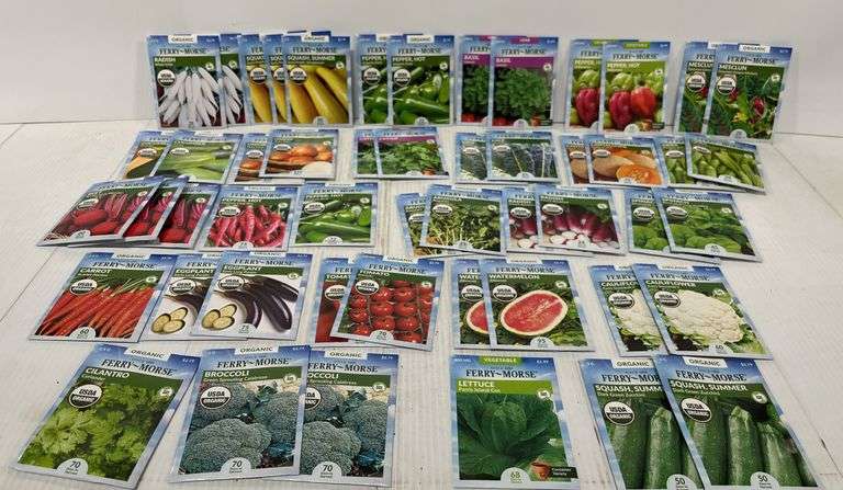 Approx. (50) packs of organic assorted vegetable seeds - Albrecht ...
