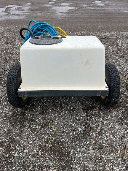 FMC 50-Gallon orchard sprayer, 5 HP, runs well, pump has new diaphragms ...