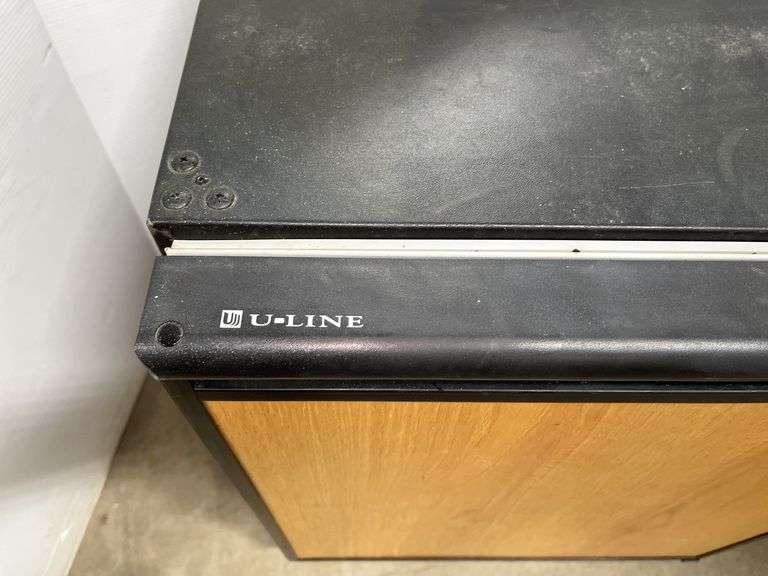 Uline mini fridge, 21"W x 23"D x 28"H, good - Albrecht Auction Service