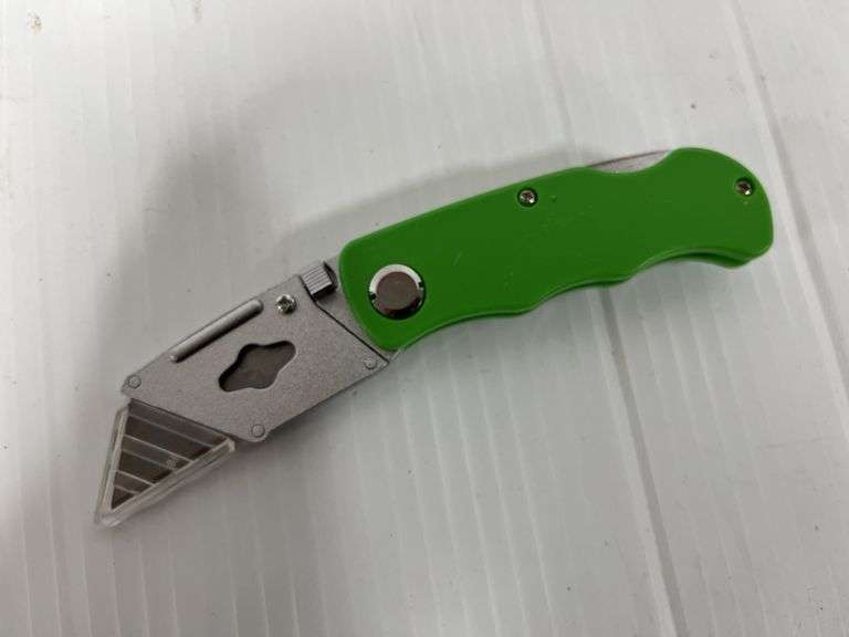 (8) Hyper Tough quick change utility knives, foldable - Albrecht ...