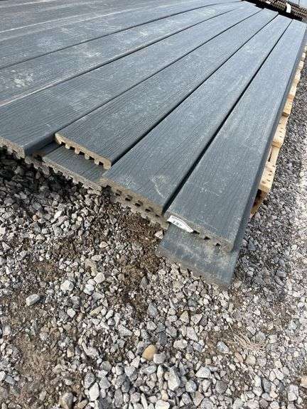 Trex Enhance G2 composite decking, clamshell gray, includes: (12 ...