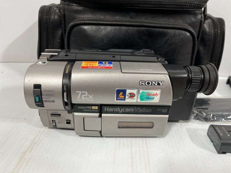 Sony Handycam Vision Video 72x hi-8XR steadyshot video camera with ...