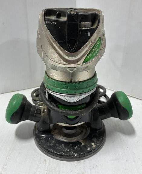 Hitachi 2 1/4 HP variable speed fixed base router, 1/4" and 1/2 ...