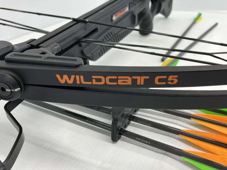 Barnett Wildcat C5 Crossbow, 150 lb. Draw, with 4x32 Scope, Quiver, and ...
