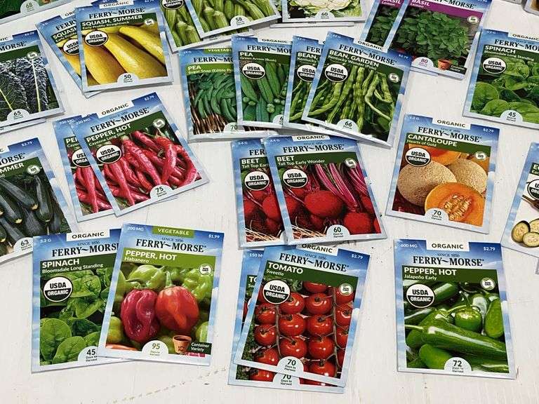 (50) Organic misc. vegetable seeds - Albrecht Auction Service