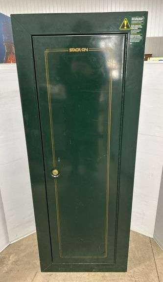 Stack-on gun cabinet, 21"W x 16"D x 55"H, new lock with two keys, fits ...