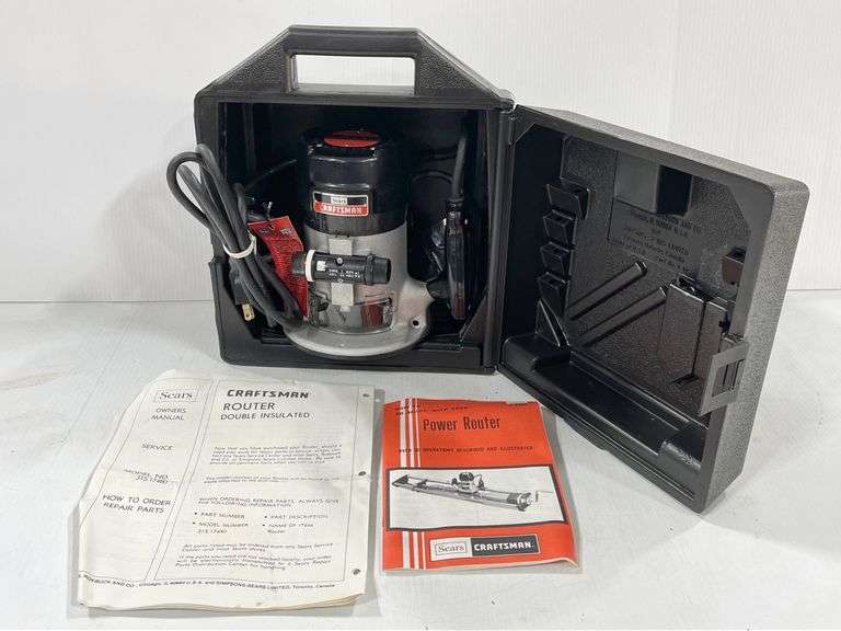 Craftsman router, 315.17480, new - Albrecht Auction Service