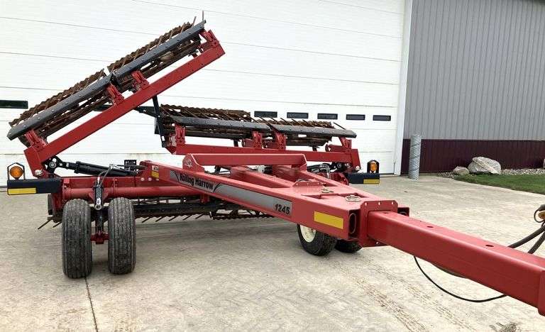 Unverferth 1245 Rolling Harrow, 28' Working Width, Buster Bar Leveling ...