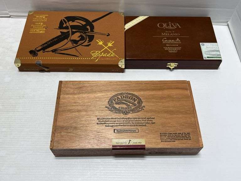 (10) Cigar boxes, wooden special art lids, wooden cigar boxes ...