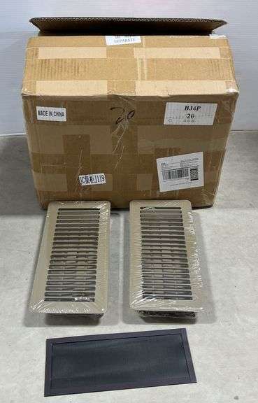 (20) Contractor pack of universal 4" x 10" metal HVac floor duct covers ...