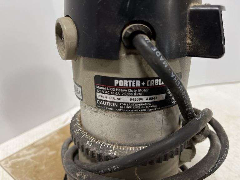 Porter cable heavy duty router, model 6902 - Albrecht Auction Service
