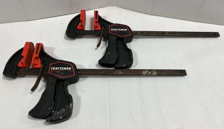 (2) Craftsman heavy duty ratchet bar clamps, 12" opening - Albrecht ...