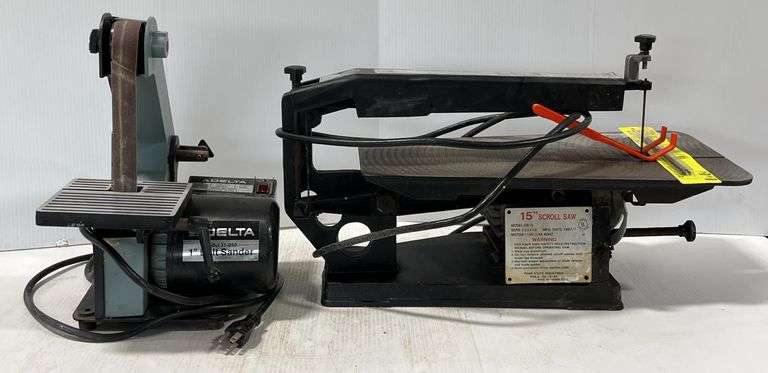 Hobbyist Delta 1" sander, and Penn State scroll saw with instruction ...