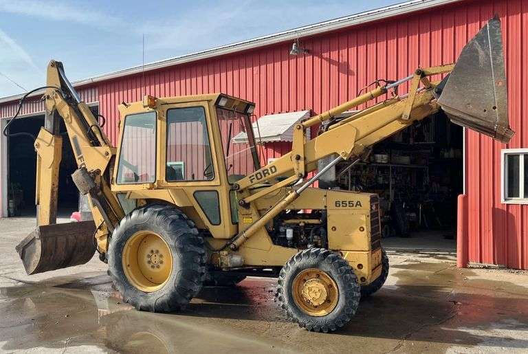 1987 New Holland 655 Loader Backhoe, 4x4, Extenda-Hoe to 21', (3145 ...
