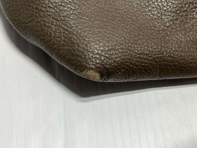 Dooney & Bourke large bag, gray color, 14"W x 11"H, has wear, used ...