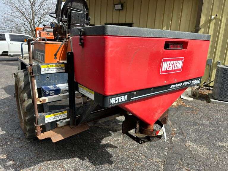 Western Swing Away 2000 Salt Spreader with Control Box, Mounts with a ...