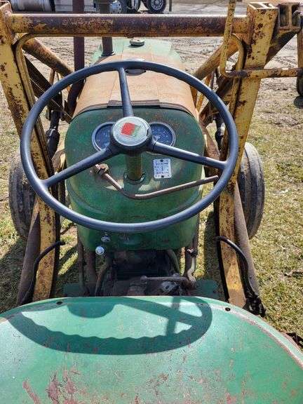 1958 Oliver 550 Tractor with an Oliver Trip Loader, 14.9x24 Rears, New ...