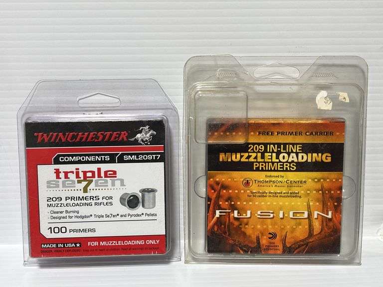 MPSC. Muzzleloader items, include: Primers, American Pioneer powder ...