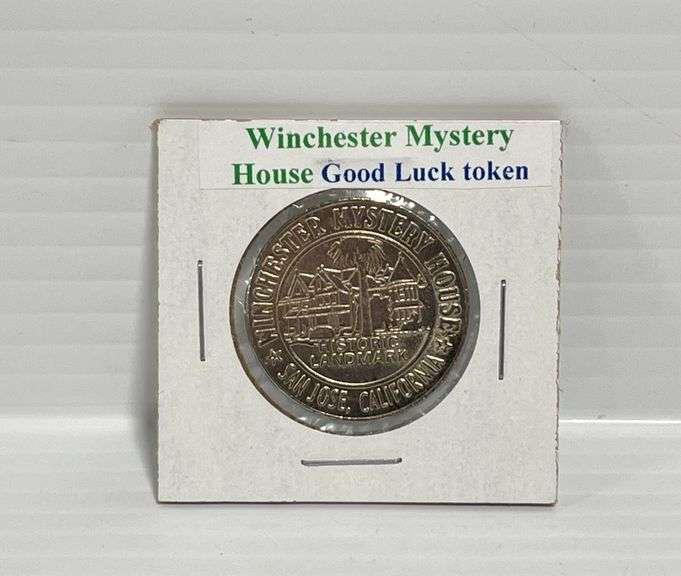 Older Winchester Mystery House coin, 1"Dia - Albrecht Auction Service