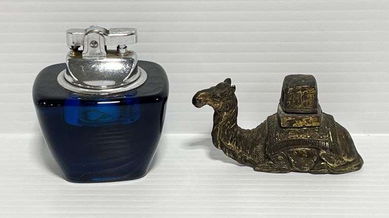 Vintage 1930's Camel lighter, made in Japan, flip top mechanism to ...