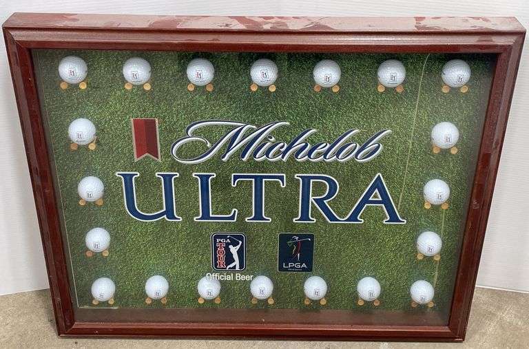 "Michelob Ultra" mirror, 29"W x 23"H, good - Albrecht Auction Service
