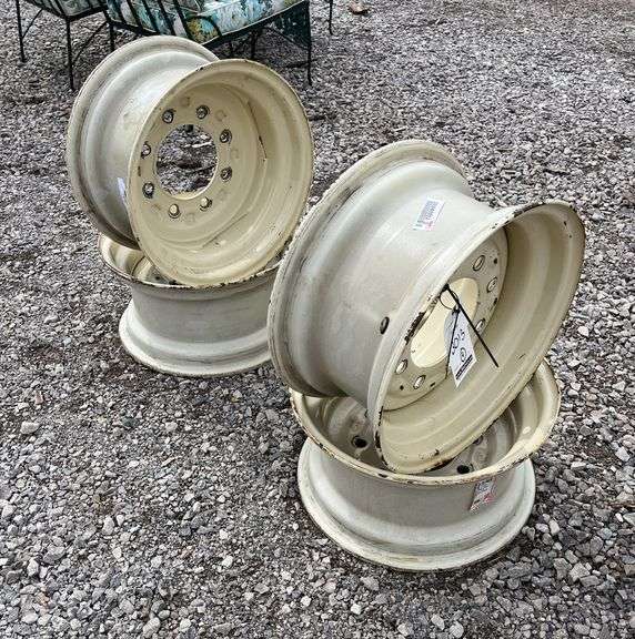 (4) Skid loader wheels, 16", will accept light truck tires, 6" center ...