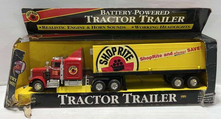 Shoprite semi-truck 18-wheeler tractor trailer, new in a damaged box ...