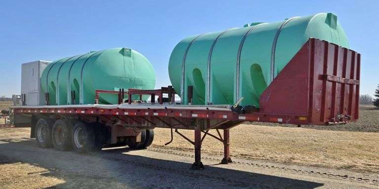 Chemical Tanker Trailer, Dorsey 36' Flatbed with 10' Drop-Deck Platform ...