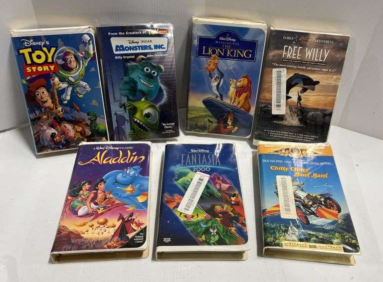 VHS Tapes, includes: Disney and Pixar - Albrecht Auction Service