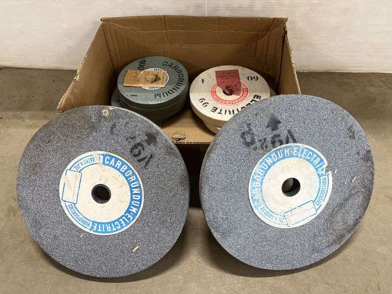 (7) Grinding wheels, include: Three- 100-Grit 7", Two- 60-Grit 8", and ...