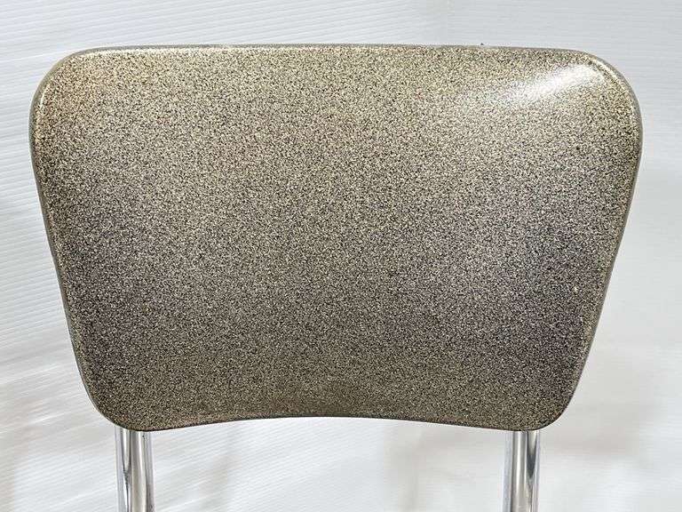 (4) Backed bar stools, 28"H to seat, good, need cleaning - Albrecht ...