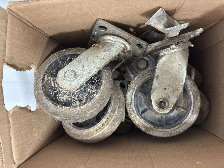 (9) Caster wheels, 6", wheels spin, casters do not swivel - Albrecht ...