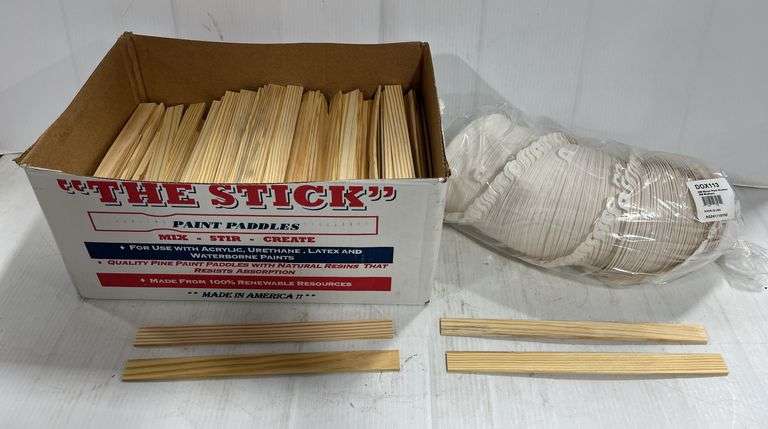 Large box of paint mix sticks, great for starting fires or crafts with ...