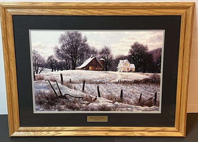 Large "Visitors At the Fenceline" by Randy Van Beek fine art print in ...