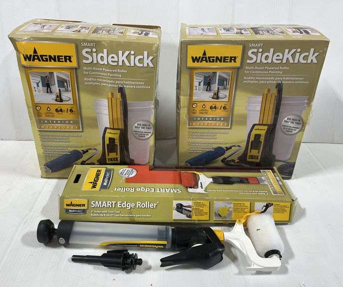 (2) Wagner sidekick power rollers with a Wagner Smart Edge roller, 14 ...