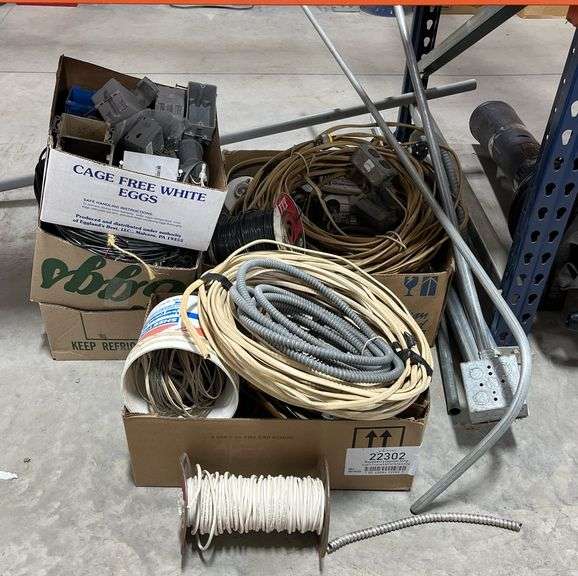 Electrical items, include: Wire, nail plates to protect wires ...