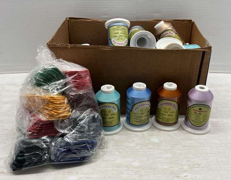 (27) Spool of 100% tribunal polyester thread, 5,500 yards per spool ...