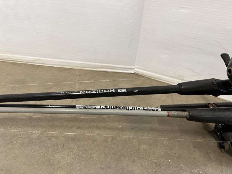 (3) Rods with reels, have been cleaned and lubed, reels work as they ...