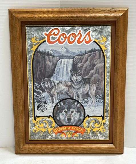 Coors Beer Sign/Mirror from 1995, No. 1 in the Nature Series Featuring ...