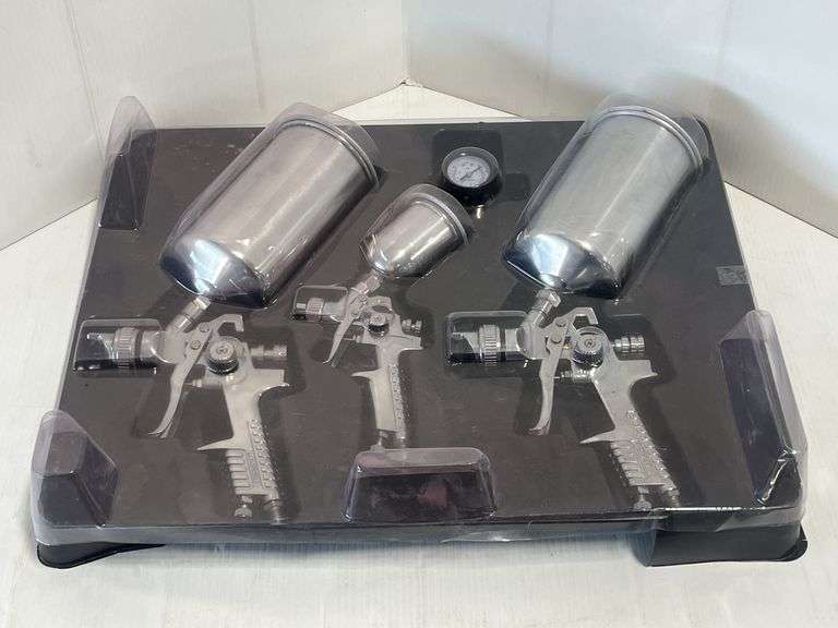 (2) Paint guns, 11"H, two never used - Albrecht Auction Service