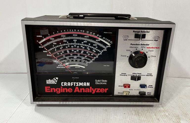 Craftsman engine analyzer, Model No. 161.210400, works, test leads in ...