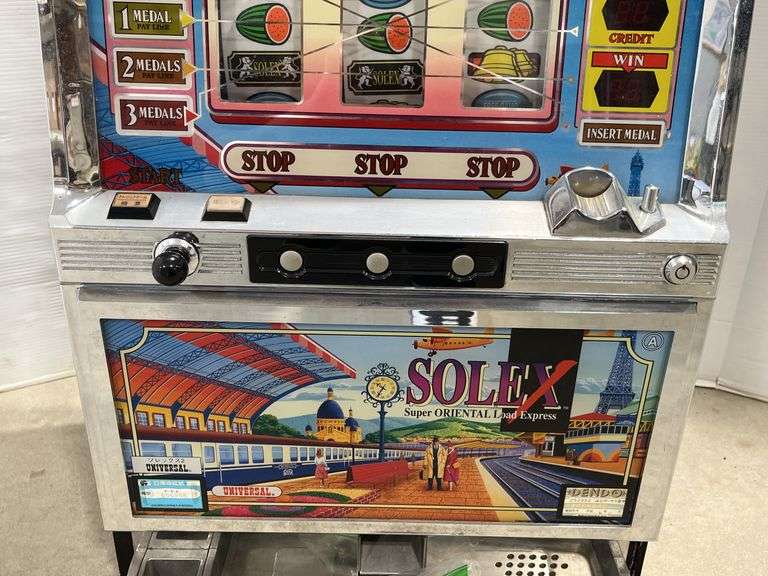 Slot machine, Solex Super Oriental Load Express with operating manual ...