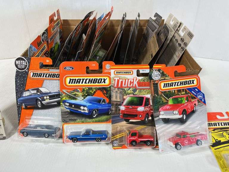 (30) Matchbox cards and tricks, metal and plastic, 14" x 12" x 11 ...